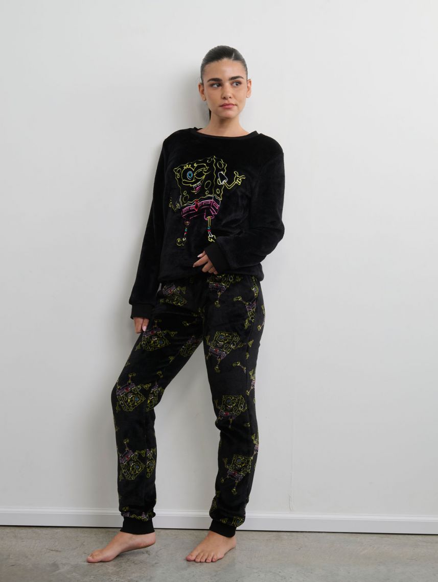 סט פיג’מה ארוכה לנשים | SPONGEBOB - URBANICA